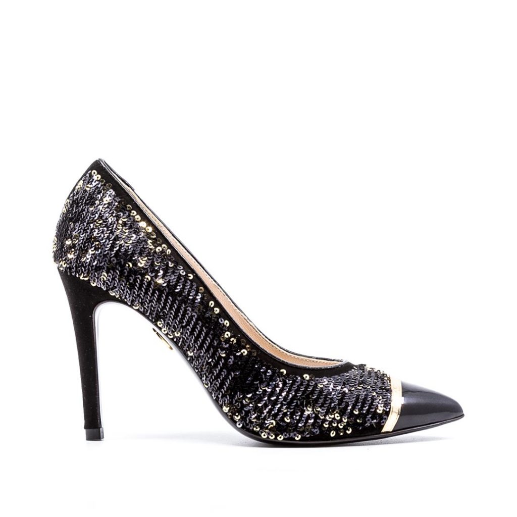 L’escarpin Scintilla Noir - Salon de Chaussures Semy